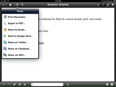WritePad for iPad App Review: "Advanced" Handwriting Recognition ...