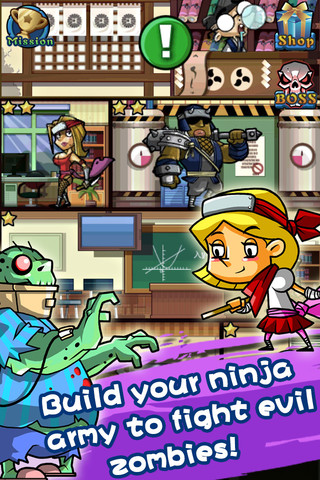 Ninja Inc. iPhone Game Review: Ninjas vs. Zombies! - Tapscape