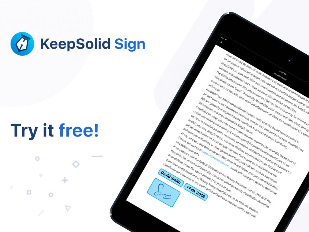 Sign Documents Digitally Using KeepSolid Sign On Your Phone and PC | Tapscape