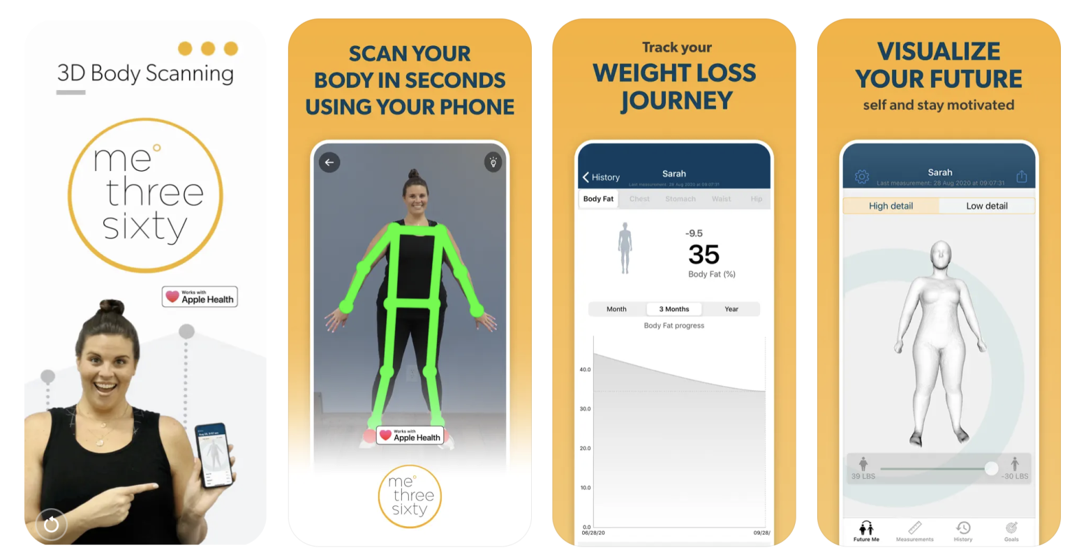 MeThreeSixty Review: Weight Loss Progress Tracker in 3D | Tapscape